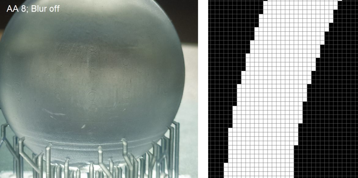 Explained & tested: Anti-Aliasing (AA) & Blur in resin 3Dprinting Explained & tested: Anti-Aliasing (AA) & Blur in resin 3Dprinting