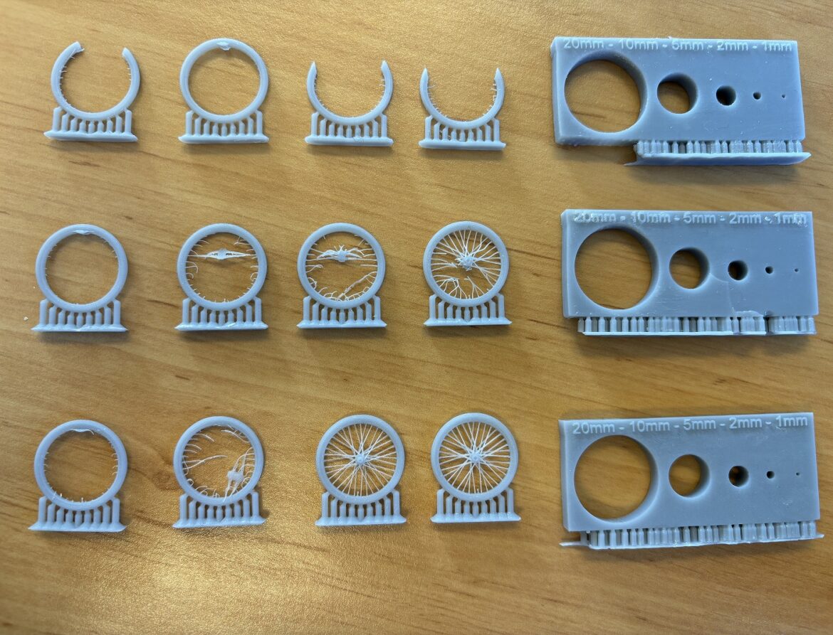 Tested: best resin for miniature wheels with extremely thin parts