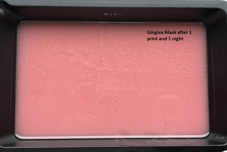 3D-printing dental gingiva mask - Soft gum-like resin