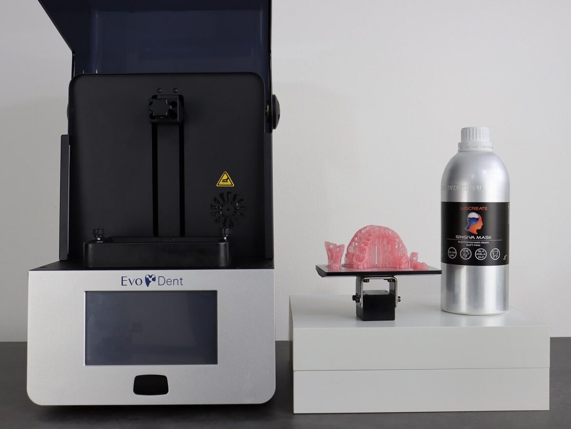 Resin 3D-printing parameters for the Evodent E128 by UnionTech